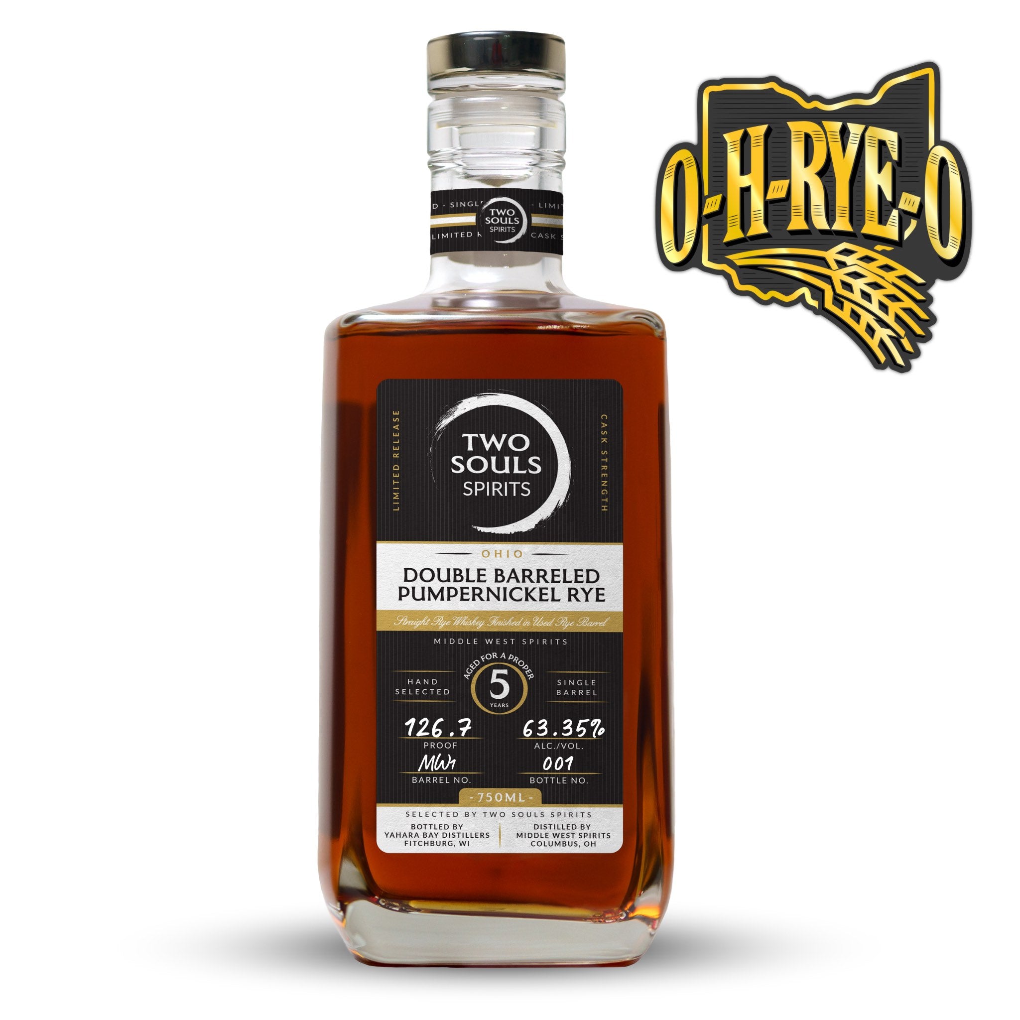 5-Year Ohio Double Barreled Pumpernickel Rye Whiskey Featuring Middle